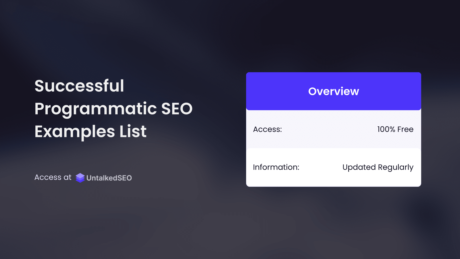 Explore Successful Programmatic SEO Examples